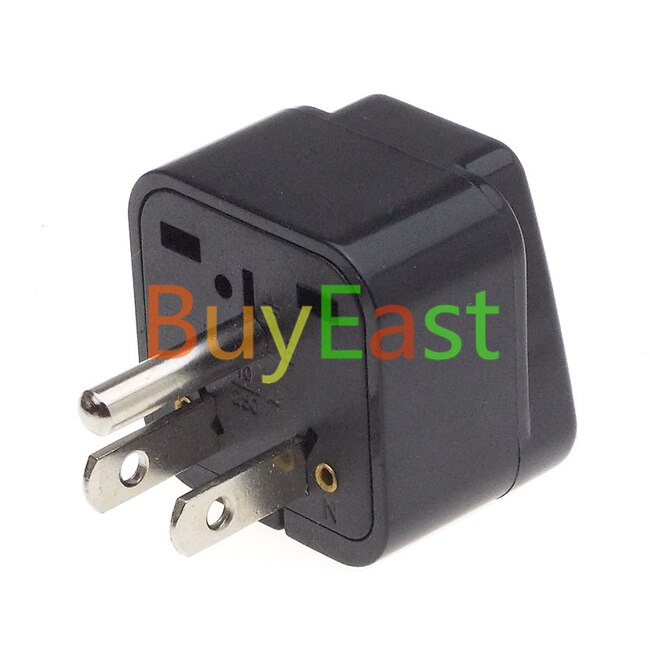 Lot 5 USA Grounded 3 Pin Travel Adapter convert Wo... – Grandado