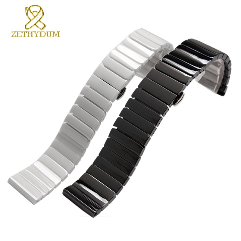 Ceramic watch strap 16mm bracelet watchband 20mm 2... – Grandado
