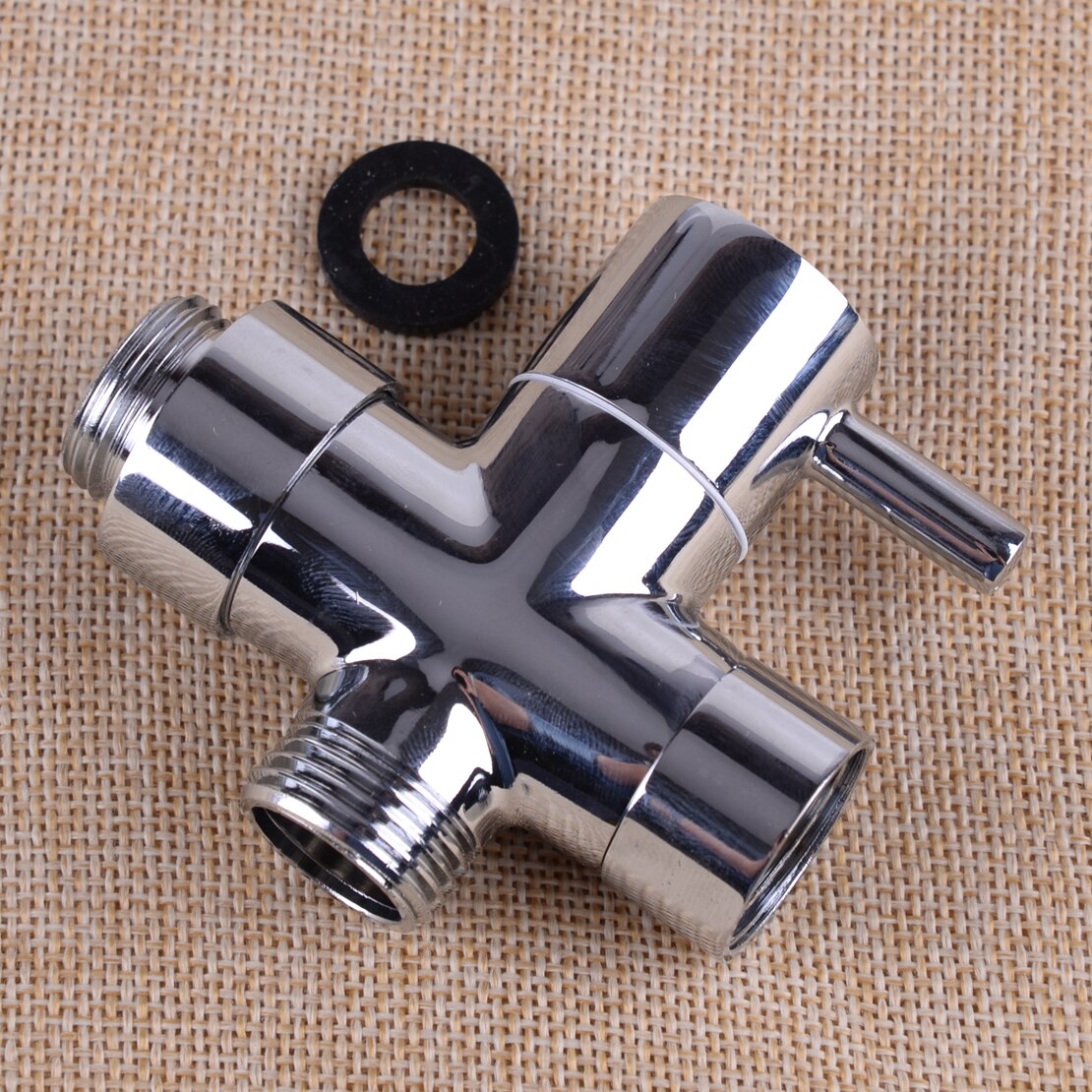 Chrome Handheld Shower Head Bath Tap Switch Outlet... – Grandado