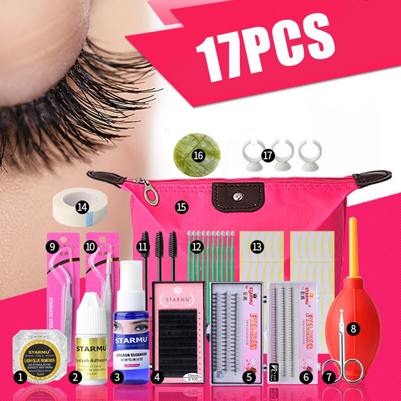 17/22Pcs Beginner False Eyelashes Extension Traini... – Grandado