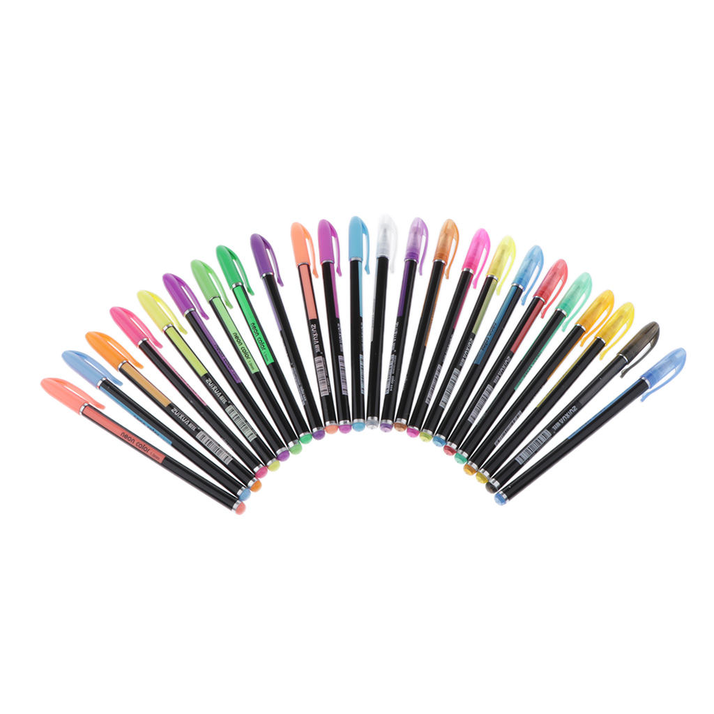 Color Gel Pens Set, Colored Fine Point Ballpoint I... – Grandado