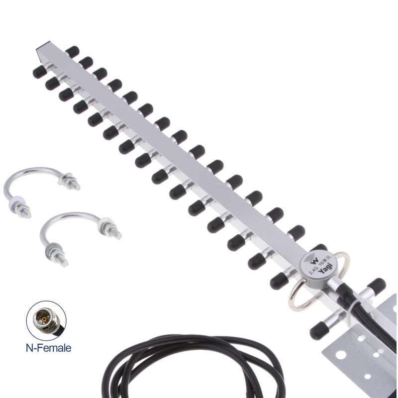 2.4G 25dBi Yagi Antenna Exterieur N Female High Ga... – Grandado