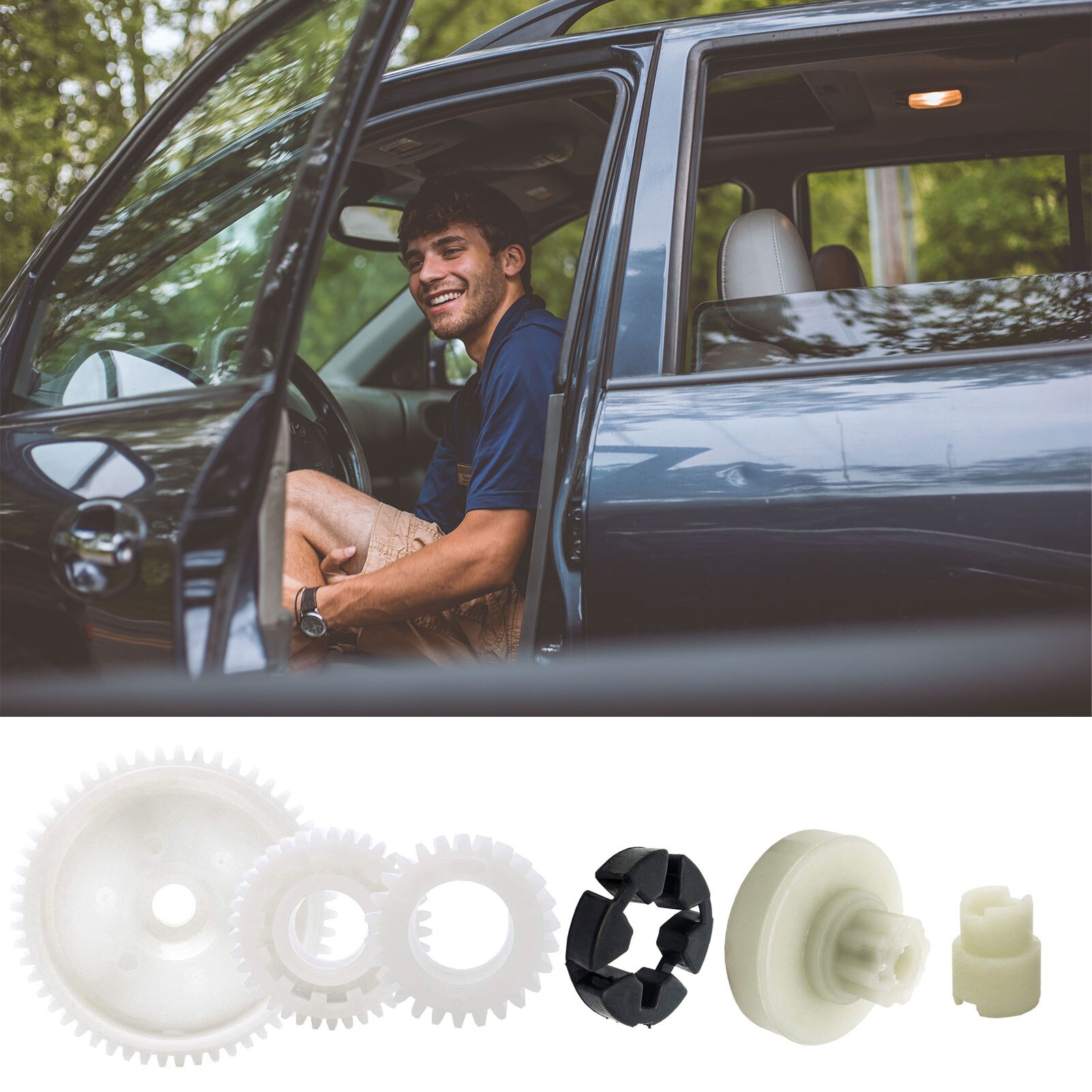 6Pcs Window Regulator Motor Gear Kit Replacement f... – Vicedeal