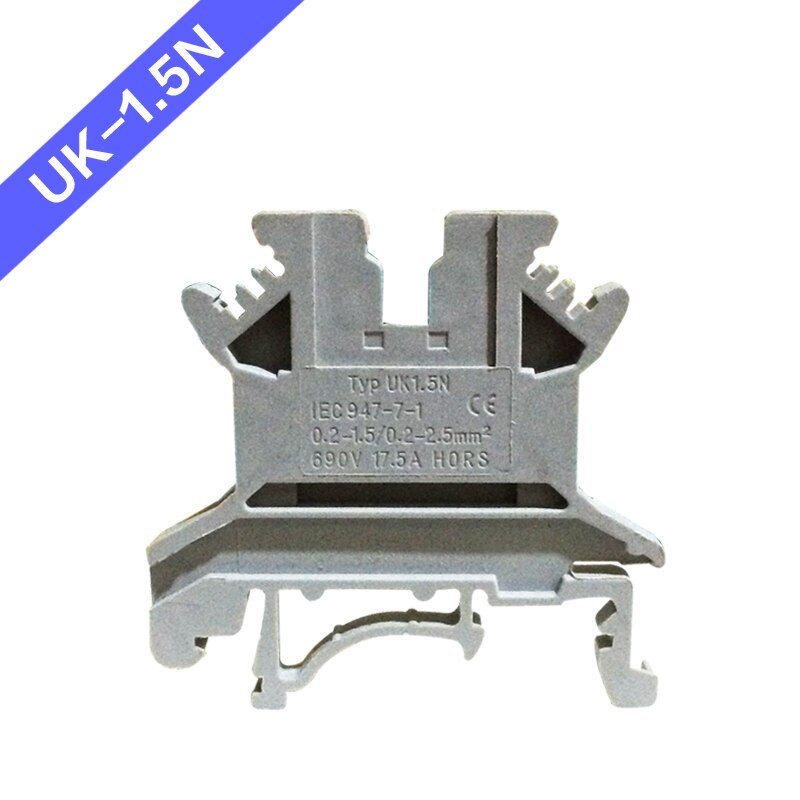 50 st din rail universal uk -1.5n kopplingsplintar... – Grandado