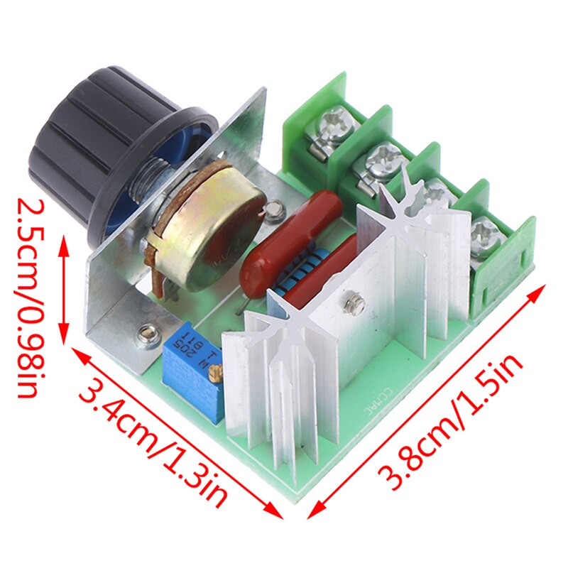 PWM 2000W AC 50-220V 25A Adjustable Motor Speed Controller Voltage ...