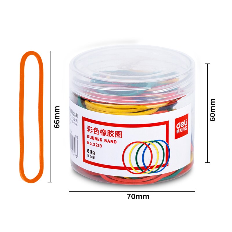Deli office Rubber band High elastic color rubber ... – Vicedeal