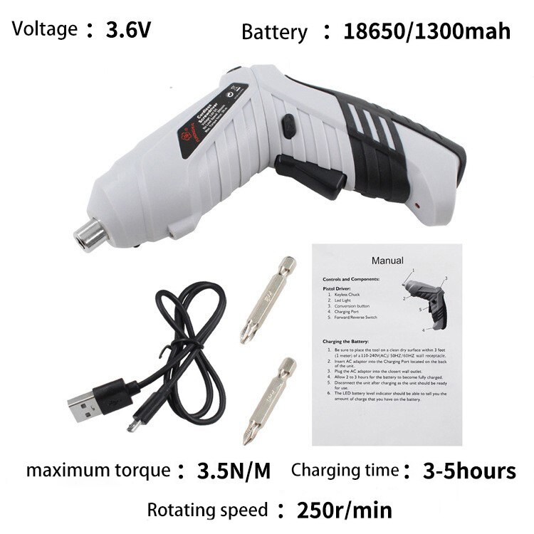 Construction Tools Mini Electric Screwdriver Set M... – Grandado