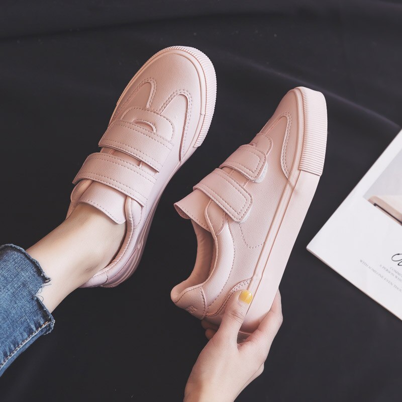 Kvinder sneakers spring læder sko kvinder ensfarve... – Vicedeal