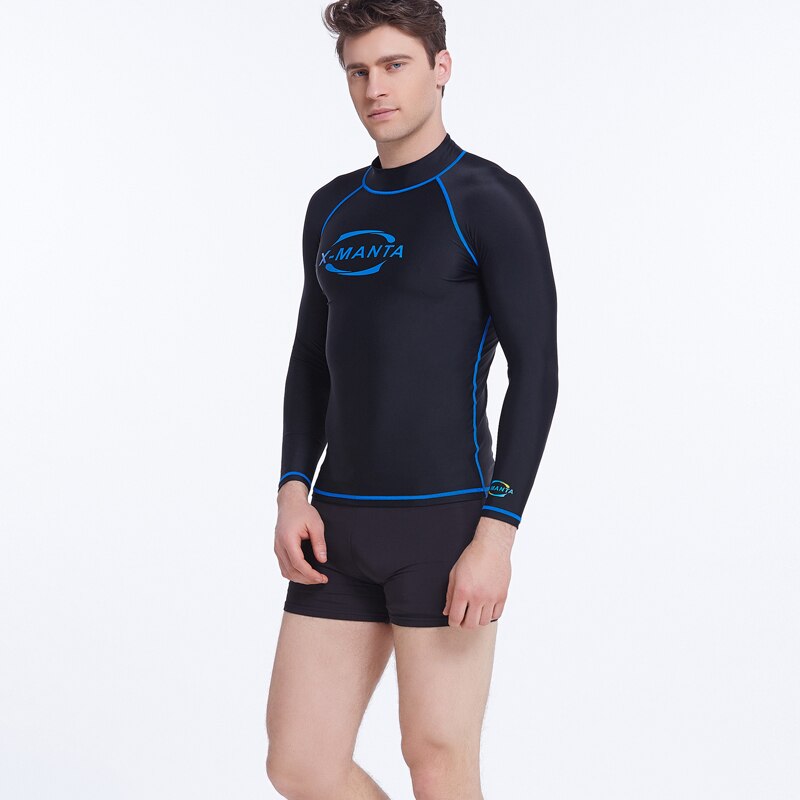 Summer Long Sleeve Rash Guard Swimwear Men Slim Sp... – Grandado