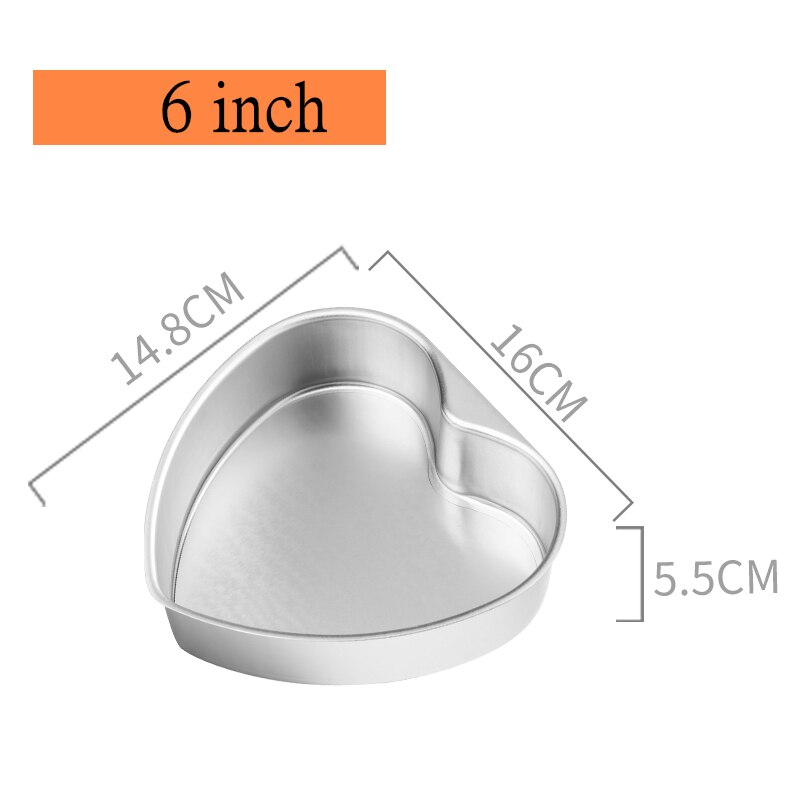 Heart Shaped Cake Pan with Removable Bottom Anodiz... – Grandado