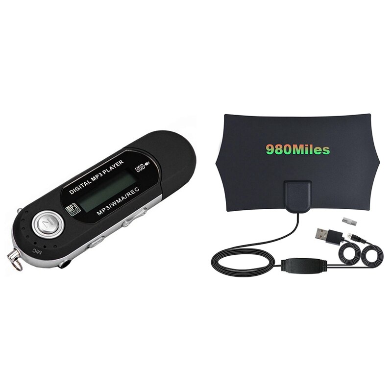 A Screen MP3 U Disk No. 7 Battery Card USB In-Line... – Grandado