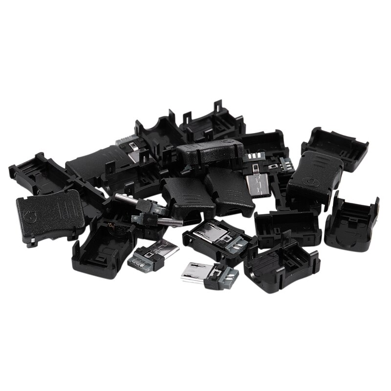 10Pcs 5-Pin Micro Usb Type B Male Plug Connector P... – Grandado