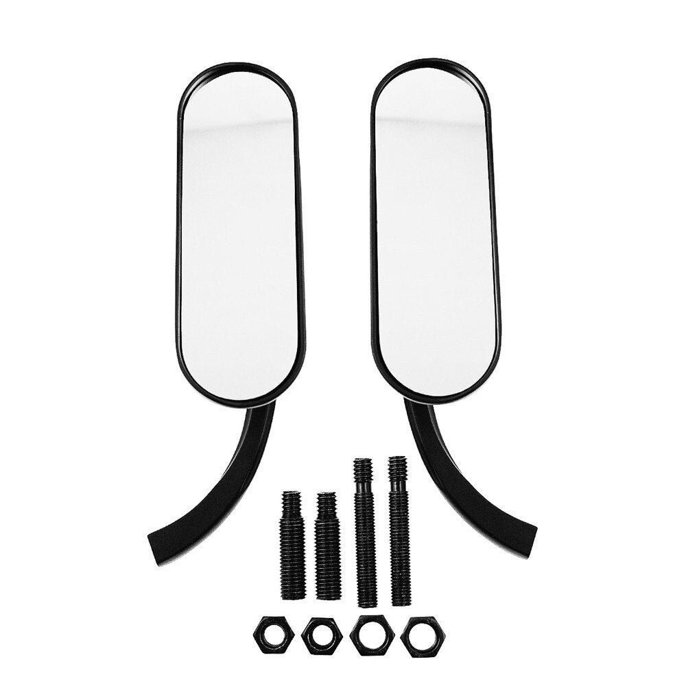Motorcycle Rear View Side Mirror 8mm Black/Chrome ... – Grandado