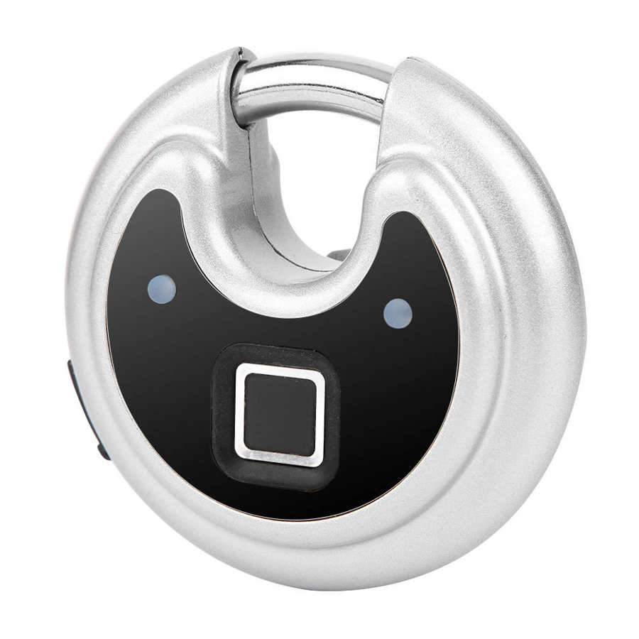 Fingerprint Padlock Roundcake Shape IP65 Waterproo... – Grandado