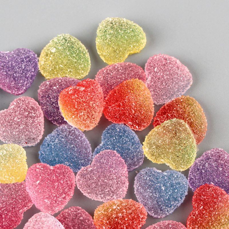 50Pcs Simulation Sweets Candy Resin Cabochon Flatb... – Grandado