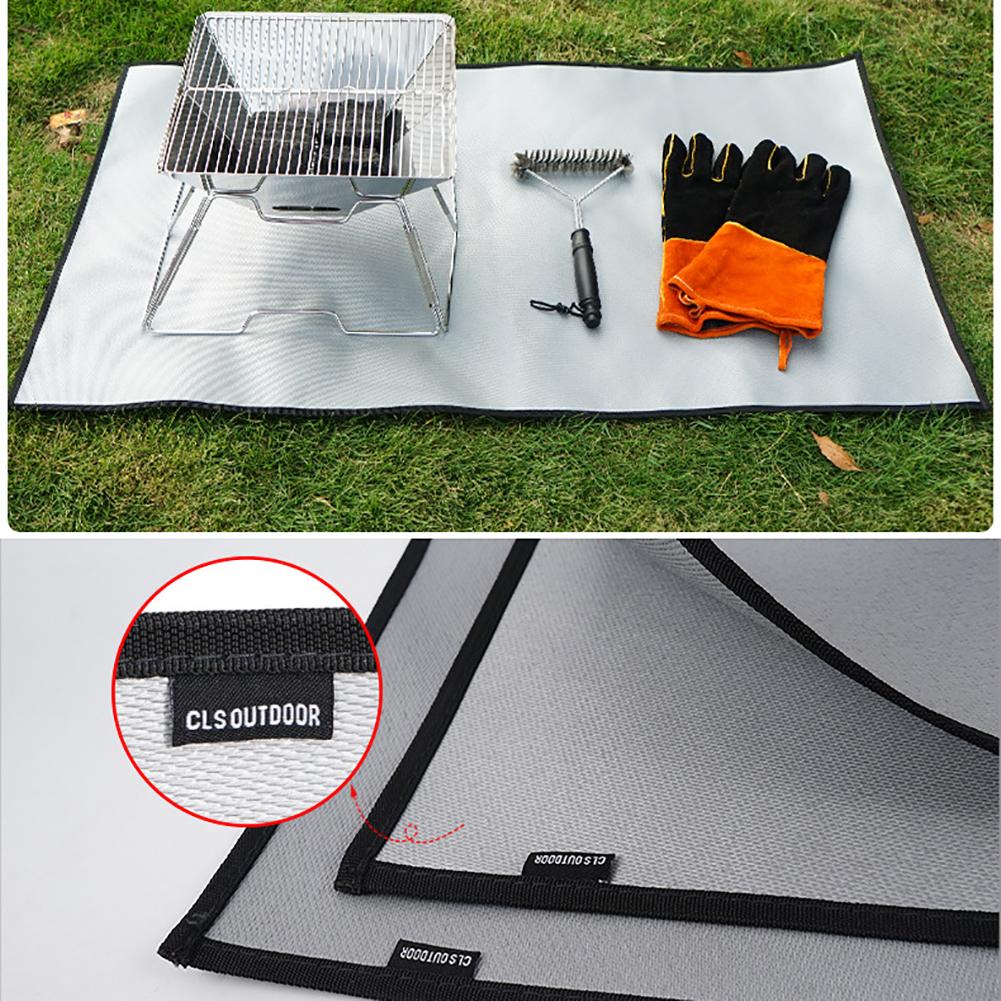 Flame Proof Camping Mat Fireproof Grill Mat Cloth ... – Grandado