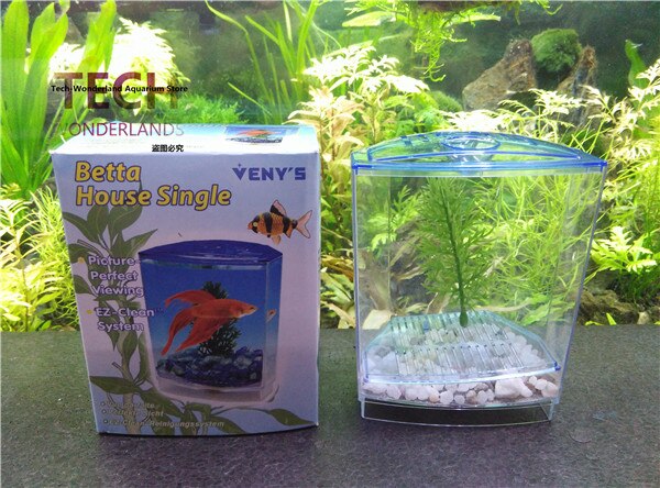Aquarium acrylic single betta house fighting Betta... – Grandado