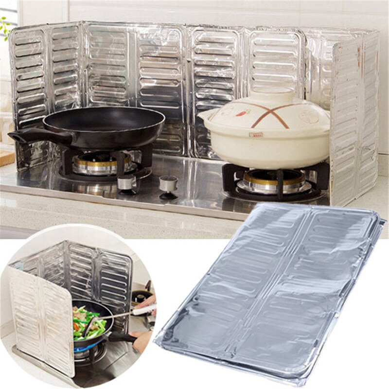 Aluminum Foil Cooking Oil Baffle Plate Stir Frying... – Grandado