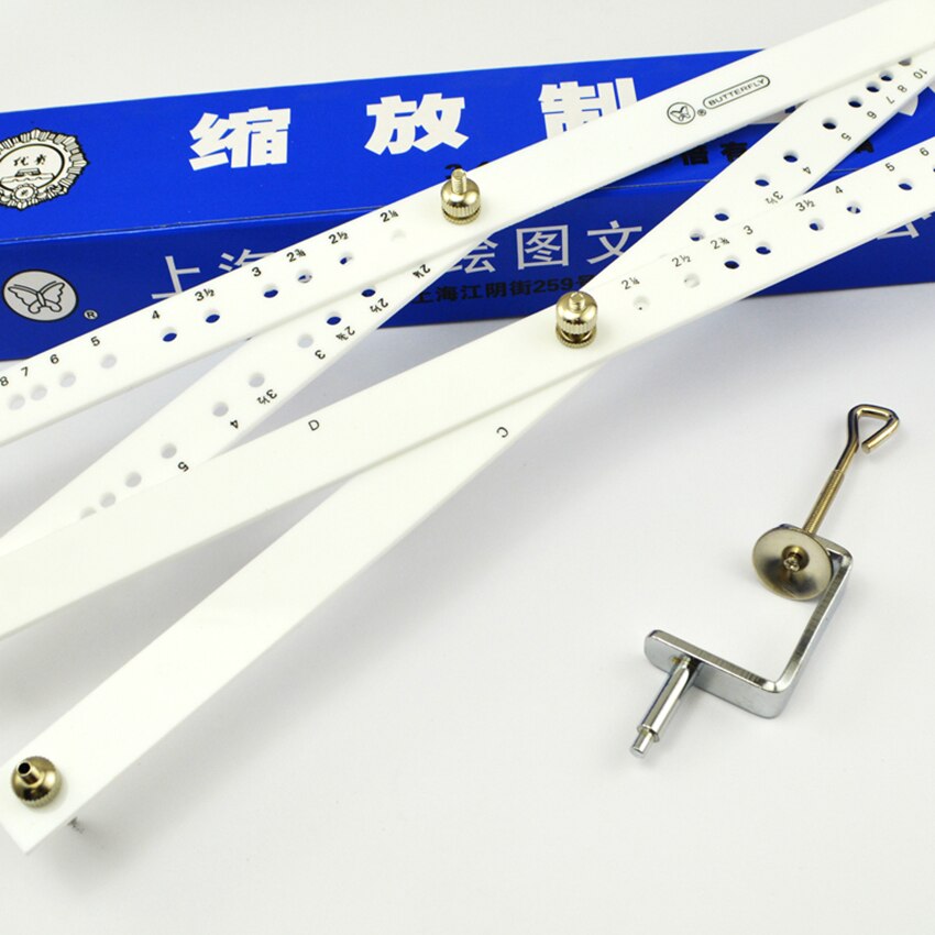 340MM*10 Times Scalable Plexiglass Ruler Office Su... – Vicedeal