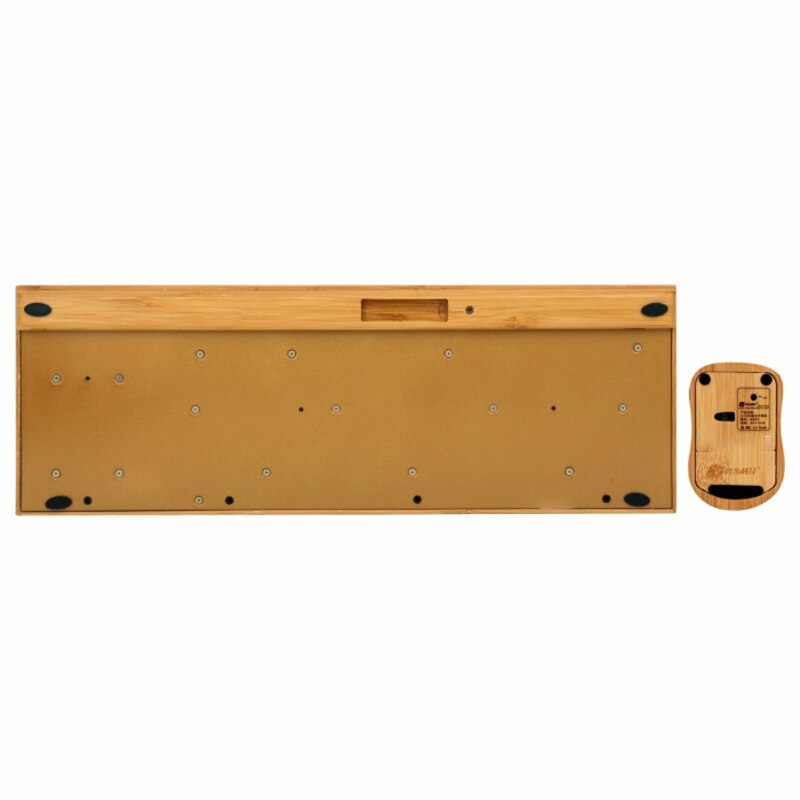 Bamboo Keyboard Mouse Wireless Combo Set For Lapto... – Grandado