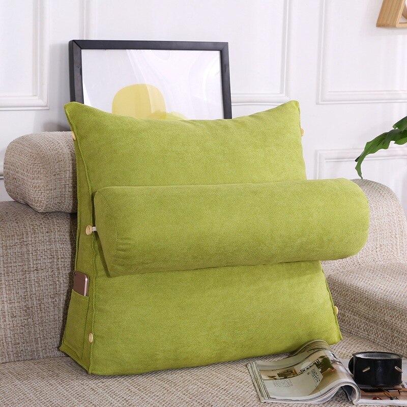 Super Soft Velvet Big Wedge Reading & Bed Rest Pil... – Vicedeal