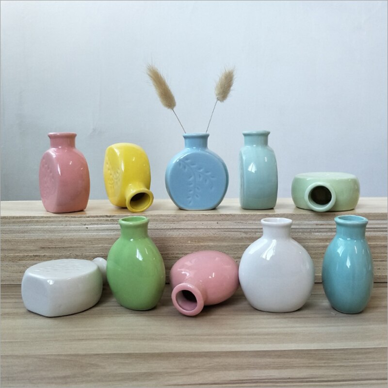 Nordic ins Morandi color ceramic vase living room ... – Grandado