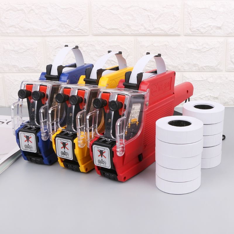 10 Rolls Prijs Label Papier Refill Tag Mark Sticke... – Grandado