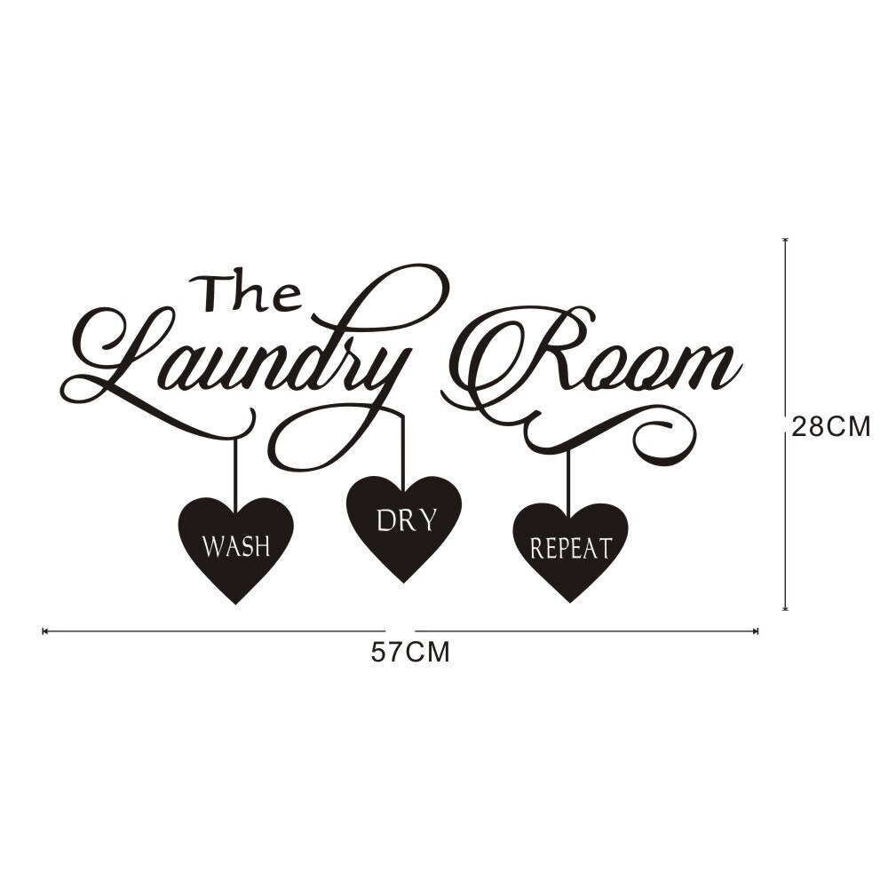 Laundry Room Sign Wall Stickers Room Decoration Re... – Grandado