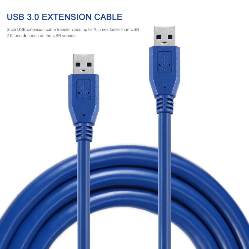 Mining Cable Portable Blue Solid 3FT/1M SuperSpeed... – Grandado