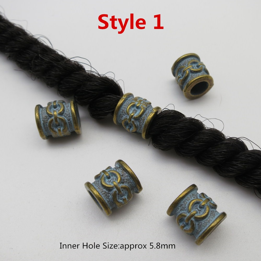 5 Stks/partij Brons Viking Rune Haar Vlecht Dread ... – Grandado