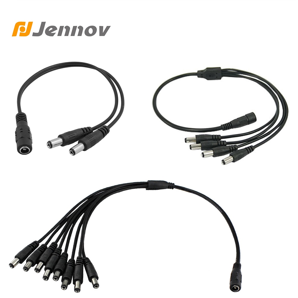 Jennov 1 to 8 port max Poe Cable 5.5 x 2.1mm DC Po... – Grandado
