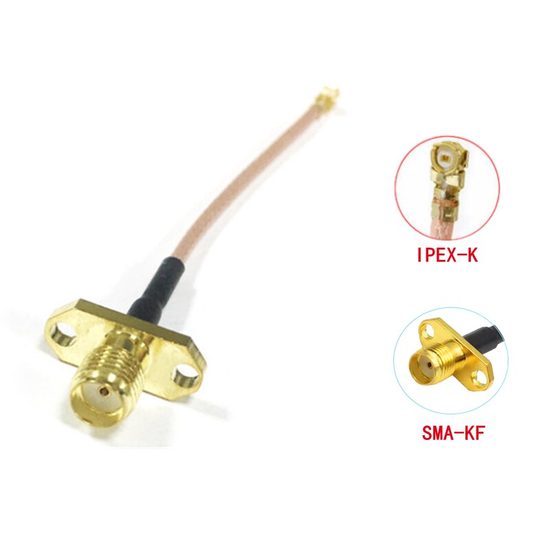 1 PCS IPX U.fl IPEX zu SMA / RP-SMA Weibliche 2 Lo... – Vicedeal