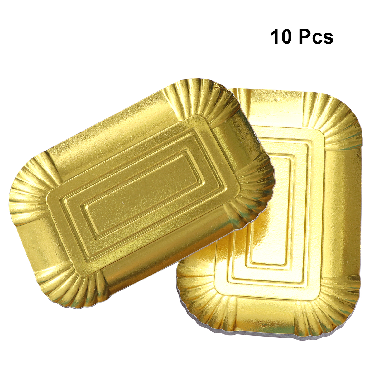 10pcs Rectangle Food Tray Plain Paper Tray for BBQ... – Vicedeal