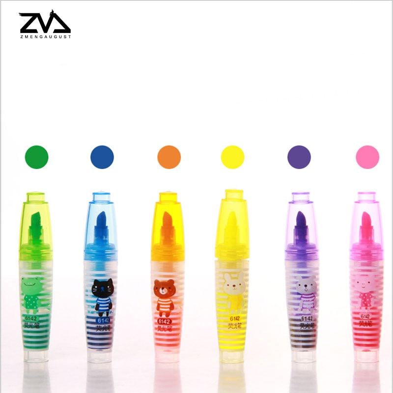 6pcs/lot Lovely rainbow straight liquid type fluor... – Vicedeal