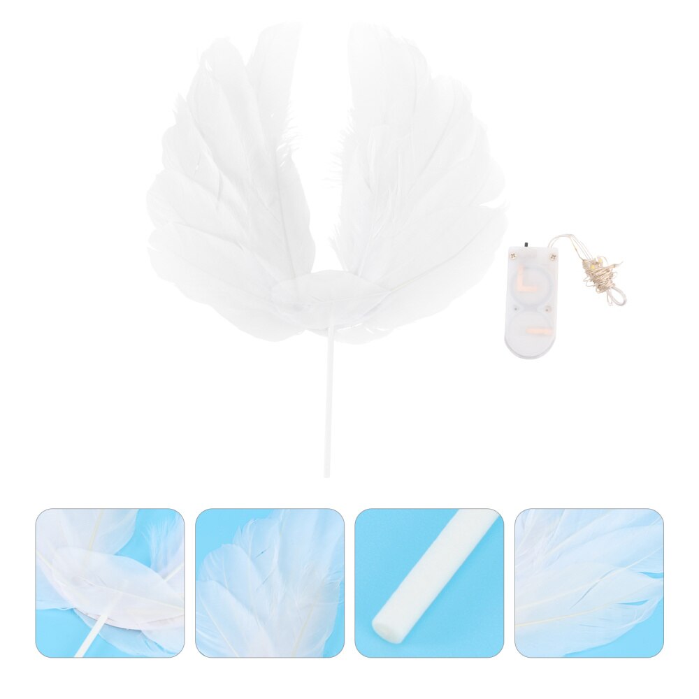 O topper do bolo da asa do anjo escolhe a decoraçã... – Grandado