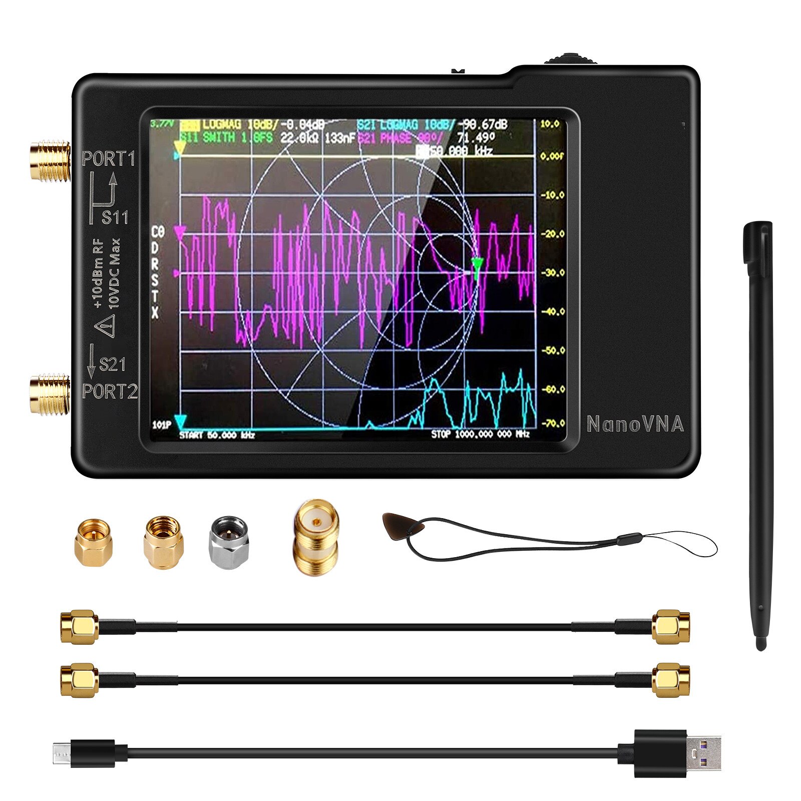 Nanovna-H Vector Netwerk Antenne Analyzer 10Khz-1.... – Vicedeal
