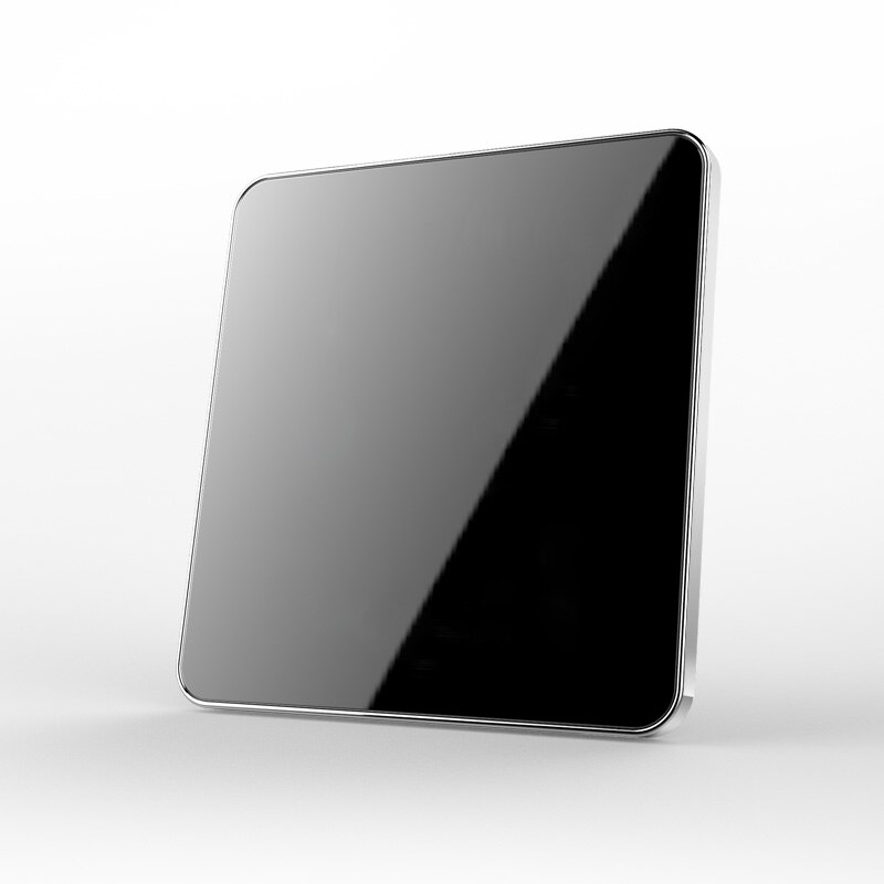 Type 86 Zwarte Spiegel Glas Cassette Baffle Schake... – Vicedeal