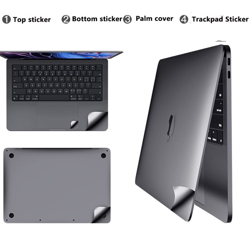 4 in1 Set Full Body Sticker for MacBook Pro 14 16 ... – Grandado