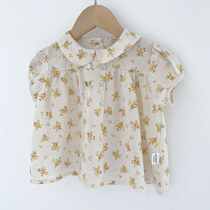 Summer Kids Baby Girl Short Sleeve Floral Printing... – Vicedeal