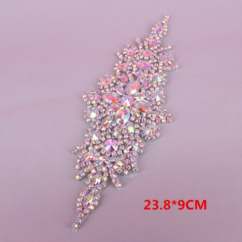 1 pcs Silver Base Crystal Clear Color DIY Wedding ... – Grandado