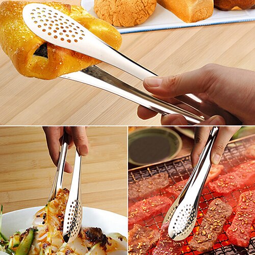 Stainless Steel BBQ Food Tongs Kitchen Buffet Cook... – Grandado