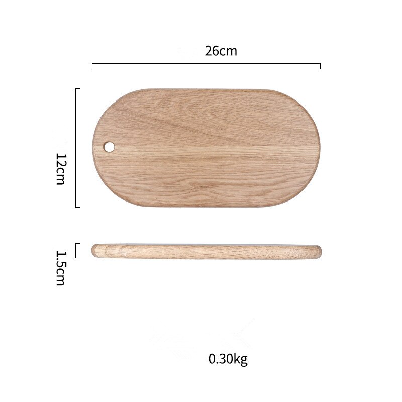 Japanese-style Rectangle Whole Wood Kitchen Cuttin... – Grandado