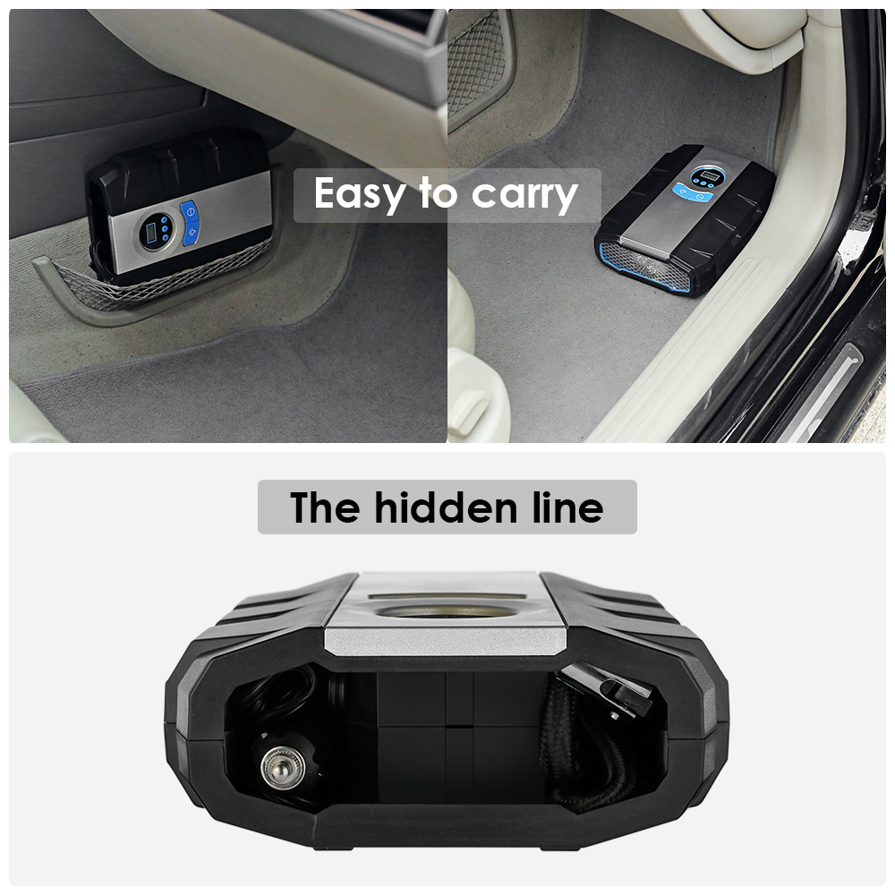 12V Car Auto Electric Air Compressor Tire Inflator Pump Automobile Tire ...