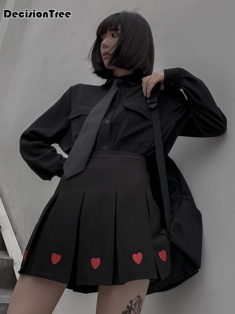 Plaid High Waist Woman Japanese Style School Unifo... – Grandado