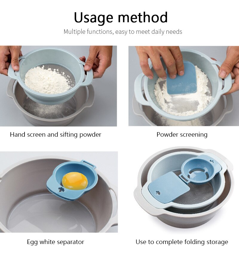 4pcs/set Wire Sieve Fine Mesh Oil Strainer Round F... – Grandado