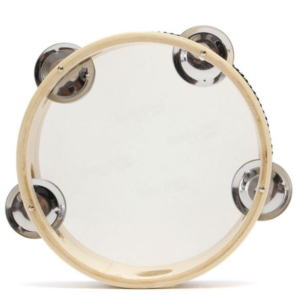 6inch Musical Tamborine Drum Round Percussion 4 Ji... – Vicedeal