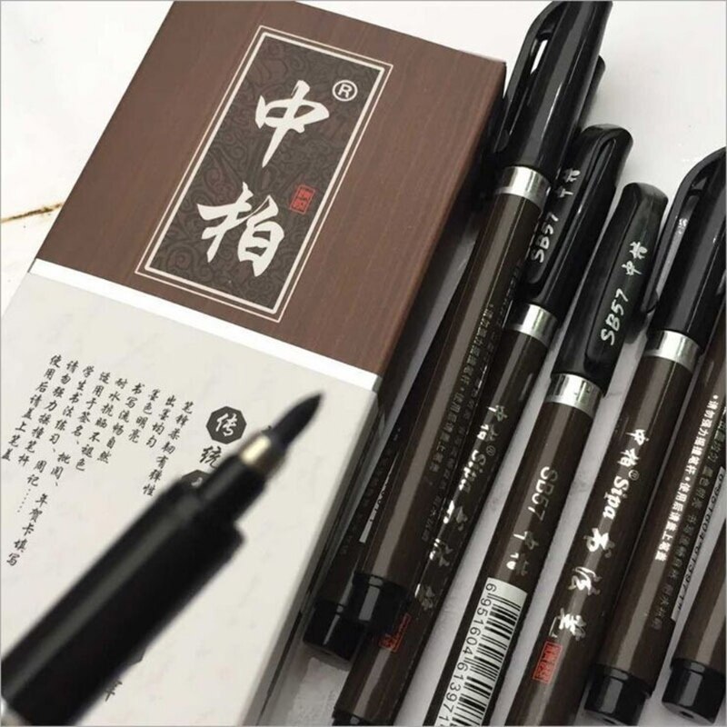 Calligraphy Pen Black Brush Pens Hand Lettering Pe... – Grandado