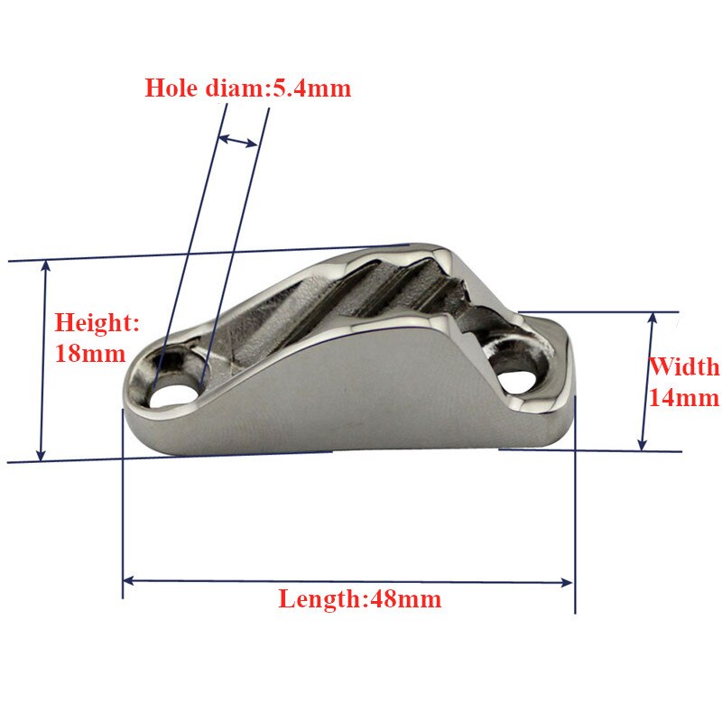 2X 316 Stainless Steel Boat Clam Cleat Rope Cleat ... – Grandado