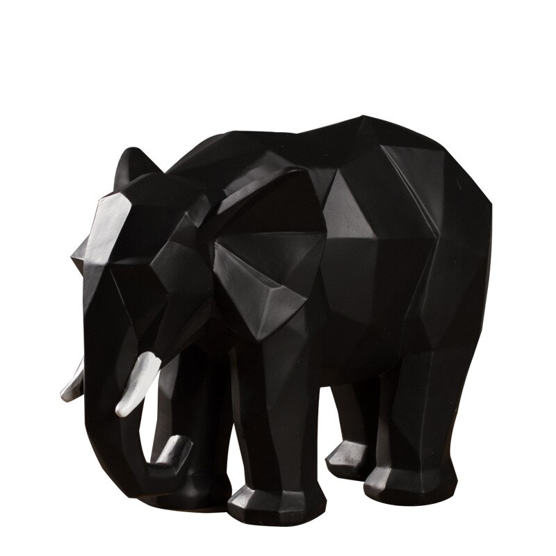 Modern abstrakt elefant staty harts prydnad heminr... – Grandado