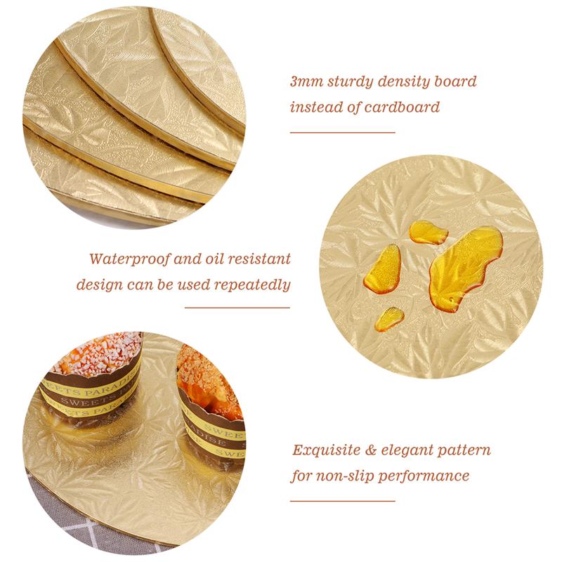4 Stuks Ronde Cake Boards Stevige Ronde Cake Cirke... – Vicedeal